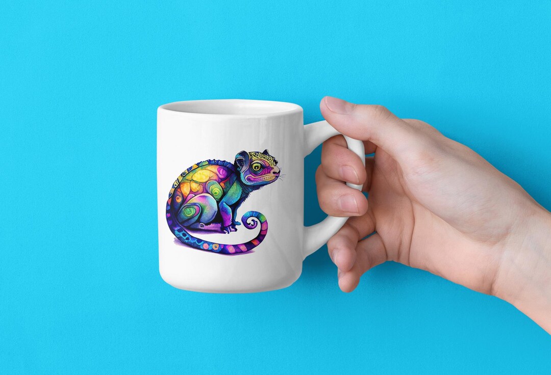 Fantasy Creature Mug, Colorful Coffee Cup, Unique Gift for Fantasy ...