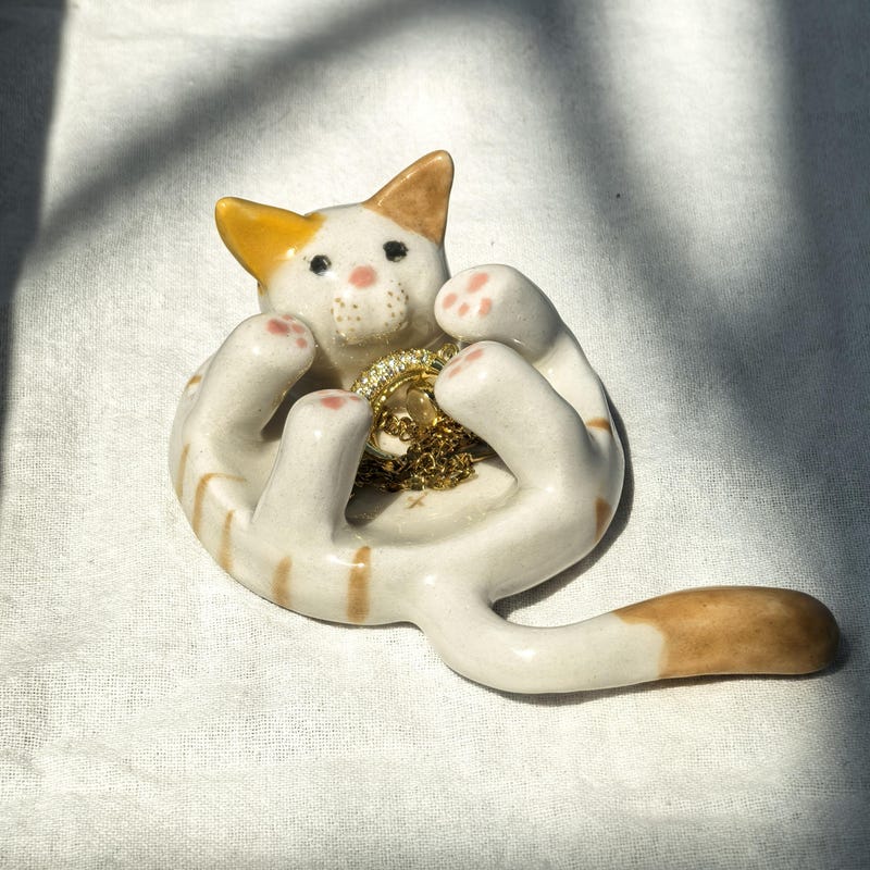 Cat Ring Holder - Etsy