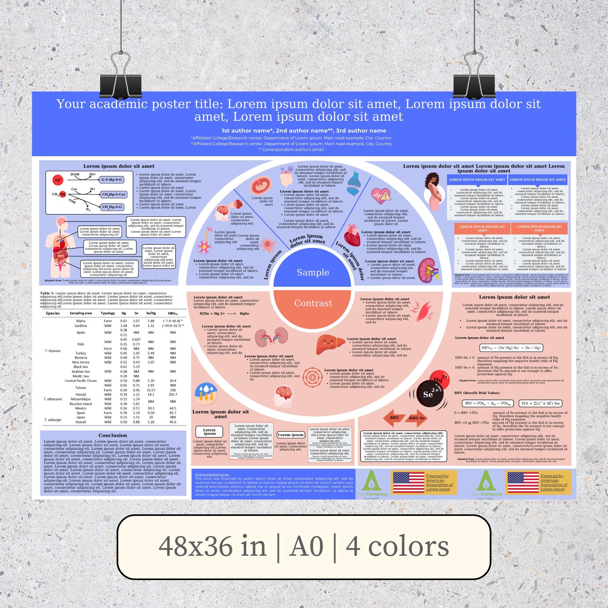 Editable A0 Scientific Research Poster Template – Canva | Custom Sizes ...
