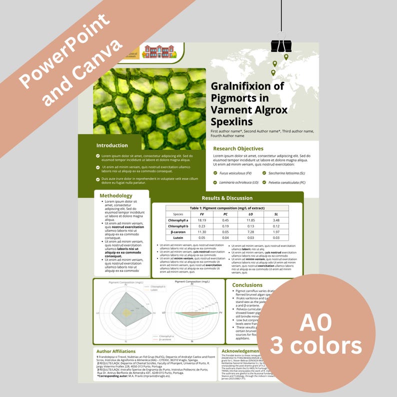 Editable A0 Scientific Research Poster Template – Canva & Powerpoint ...