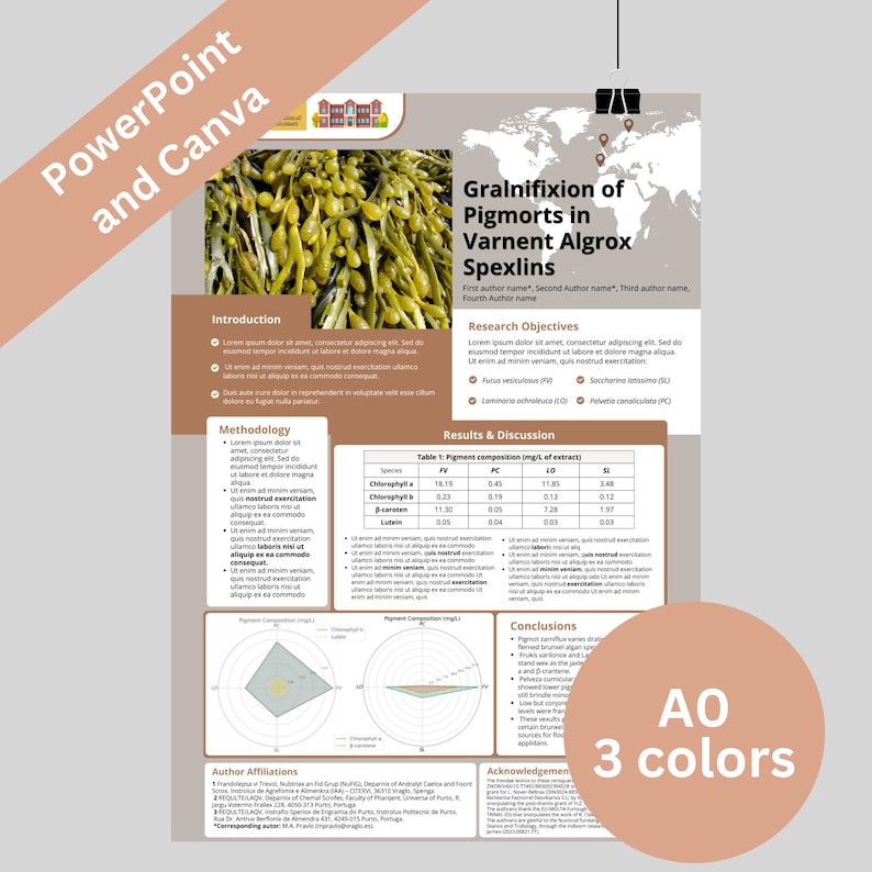 Editable A0 Scientific Research Poster Template – Canva & Powerpoint ...
