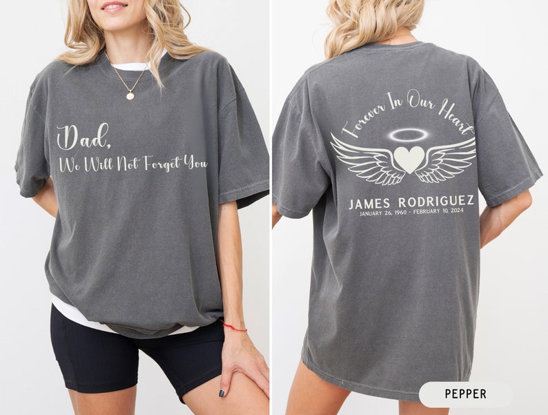 Personalized Funeral Memorial Day Shirt, Family Loss Forever in Our ...