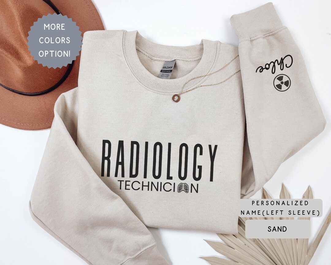 Personalized Name Rad Tech Sweatshirt, Radiology Technician Department ...