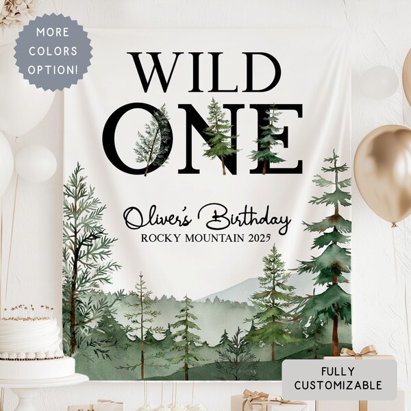 Wild One Backdrop - Etsy