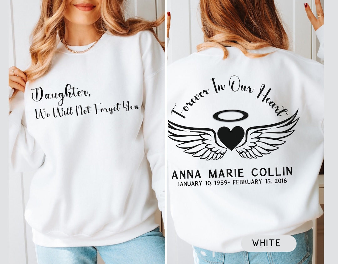 Personalized Funeral Memorial Day Shirt, Forever in Our Heart ...