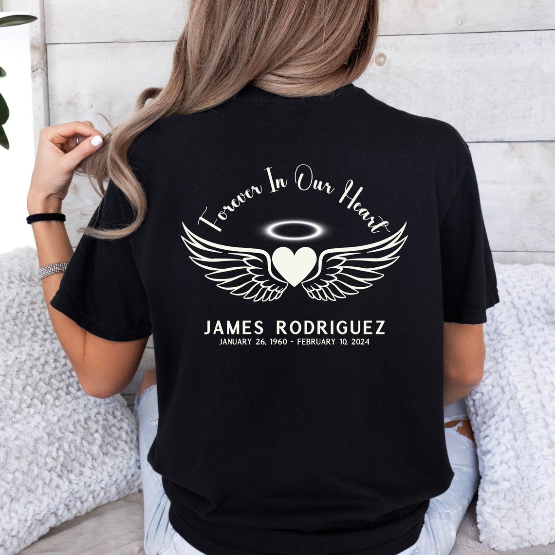 Personalized Funeral Memorial Day Shirt, Family Loss Forever in Our ...