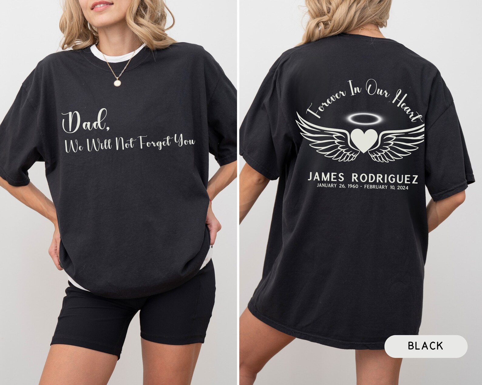 Personalized Funeral Memorial Day Shirt, Family Loss Forever in Our ...