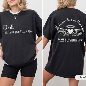 Personalized Funeral Memorial Day Shirt, Family Loss Forever in Our ...