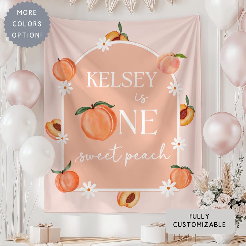 One Sweet Peach Birthday - Etsy