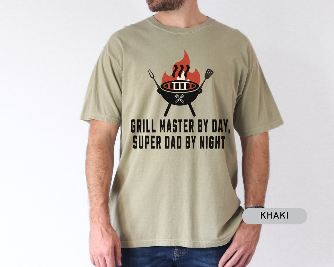 Funny Grill Master Dad Comfort Color Shirt, Barbecue Fathers Day Gift ...