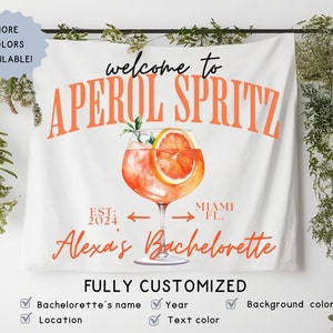 Personalized Aperol Spritz Cocktail Club Wall Decorations ,bridal ...