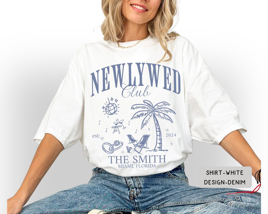 Personalized Newly Wed Destination Beach Honeymoon Matching Comfort ...
