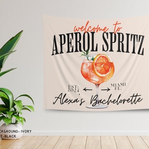 Personalized Aperol Spritz Cocktail Club Wall Decorations ,bridal ...