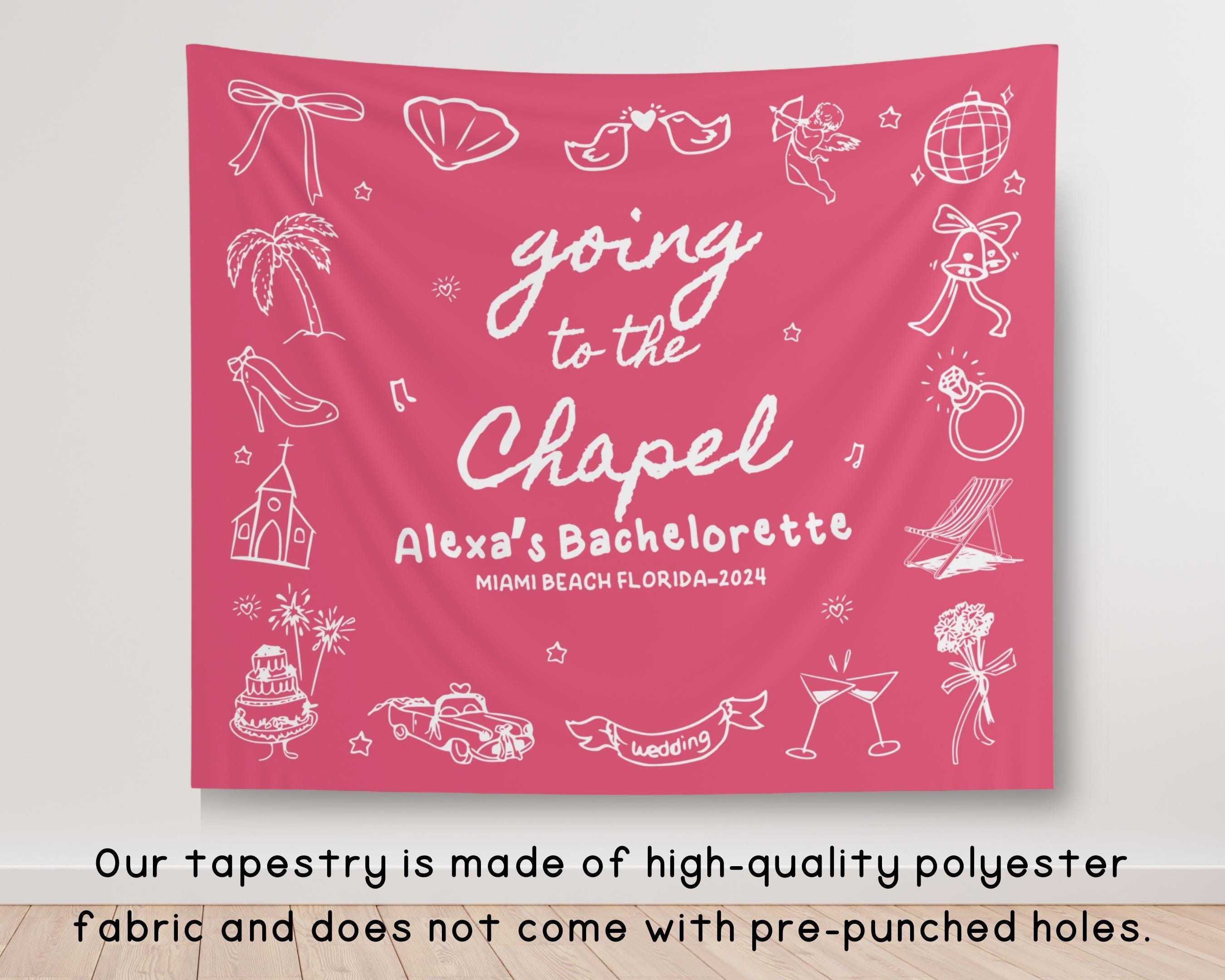 Custom Coquette Going to the Chapel Beach Theme Bach Tapestry, Get ...