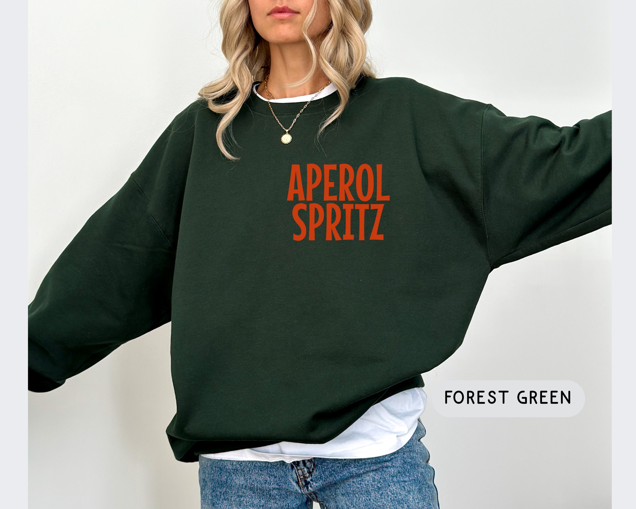 Aperol Spritz Social Club Signature Cocktail Sweatshirt, BFF Girls ...