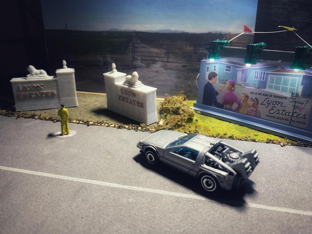 Back to the Future Diorama - Etsy