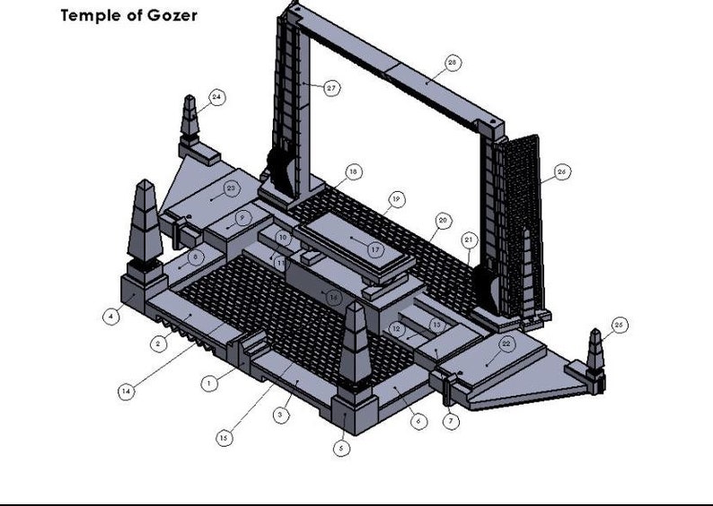 Temple of Gozer Diorama - Ghostbusters - Etsy