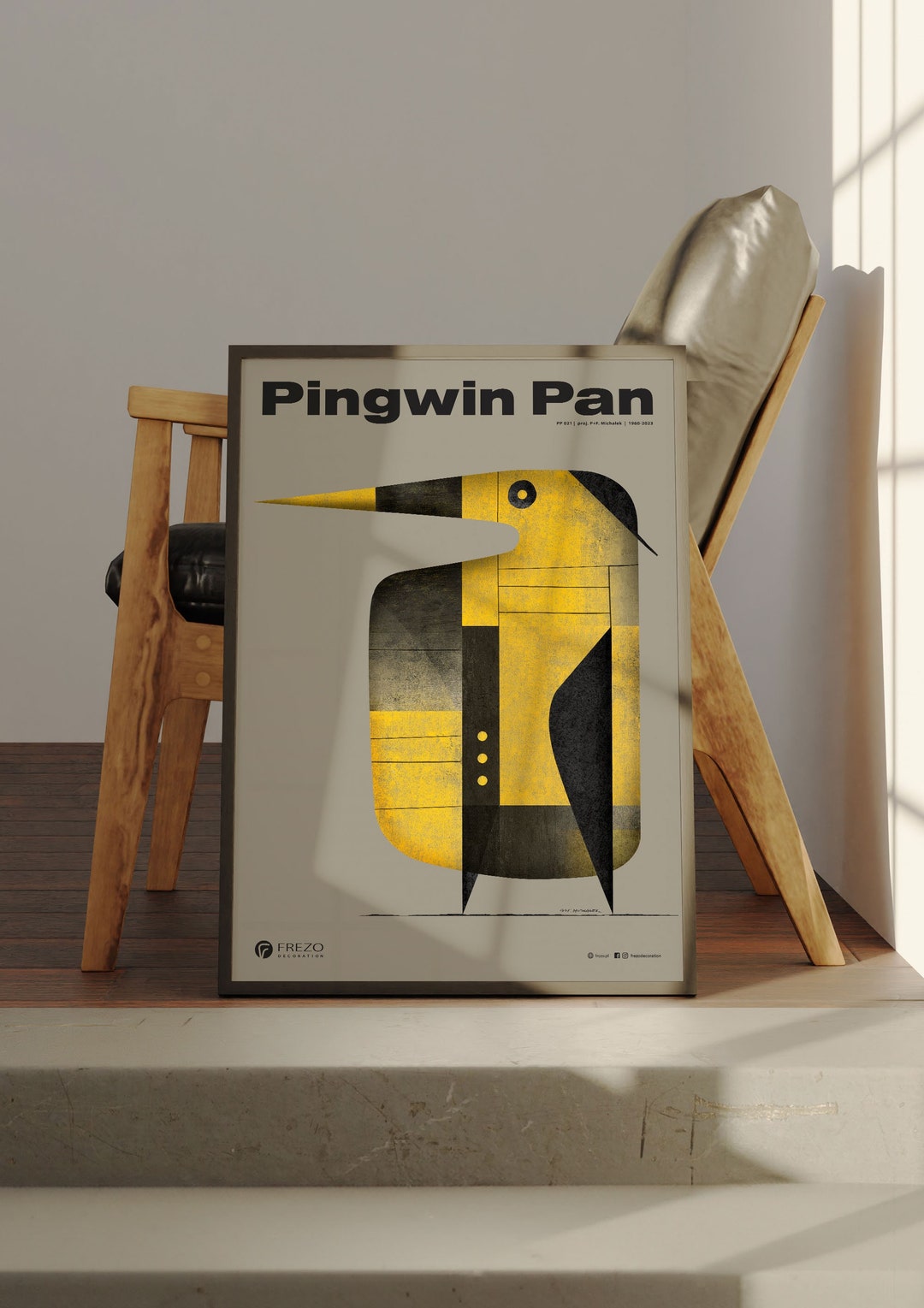 Penguin Pan No. 021 | Art Poster by FREZO - Etsy