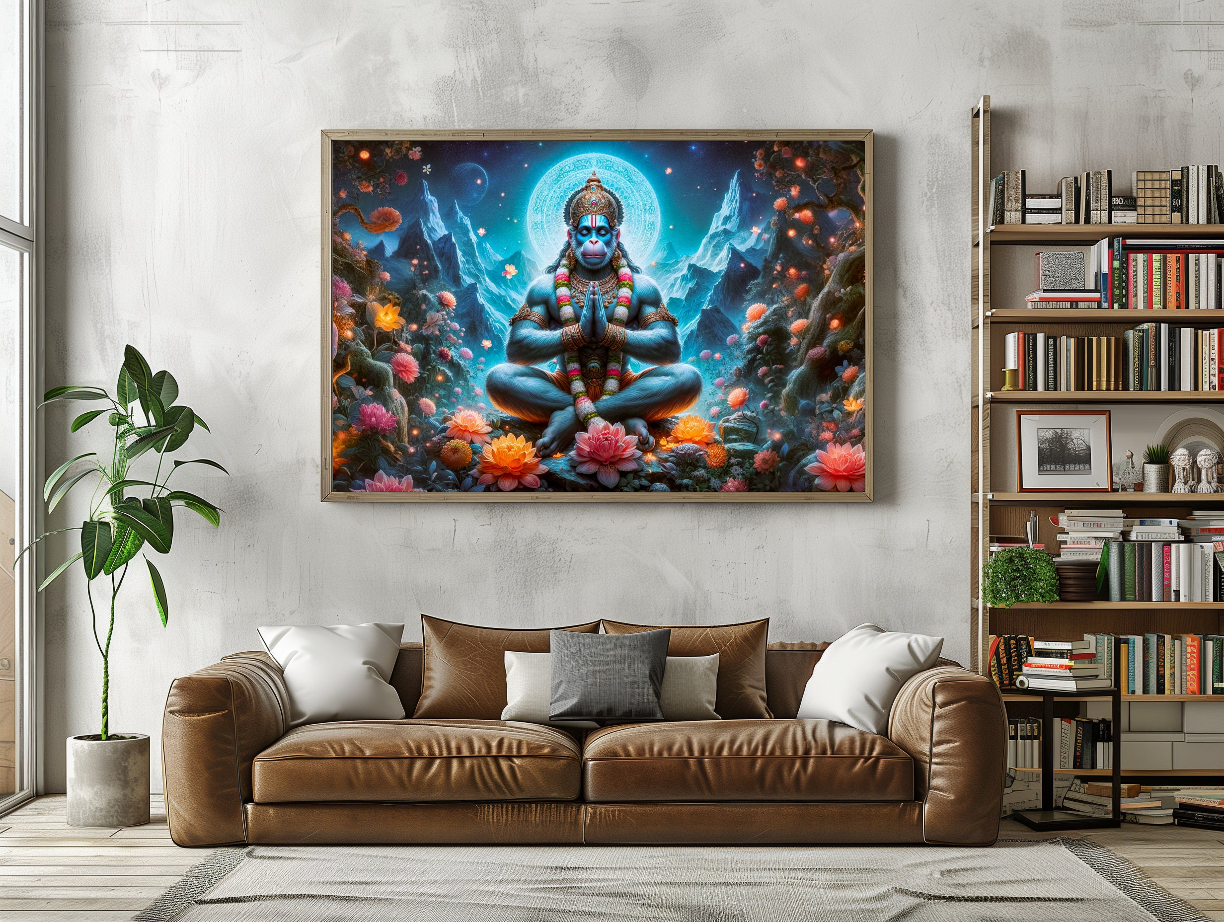 Lord Hanuman: Hindu Art, Mythology, Hindu God Illustration, Printable ...