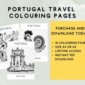 Portugal Colouring Pages for Kids | Printable Travel Activities ...