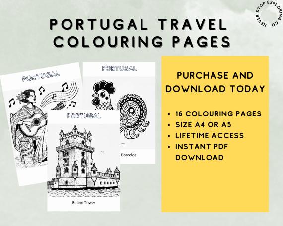 Portugal Colouring Pages for Kids | Printable Travel Activities ...