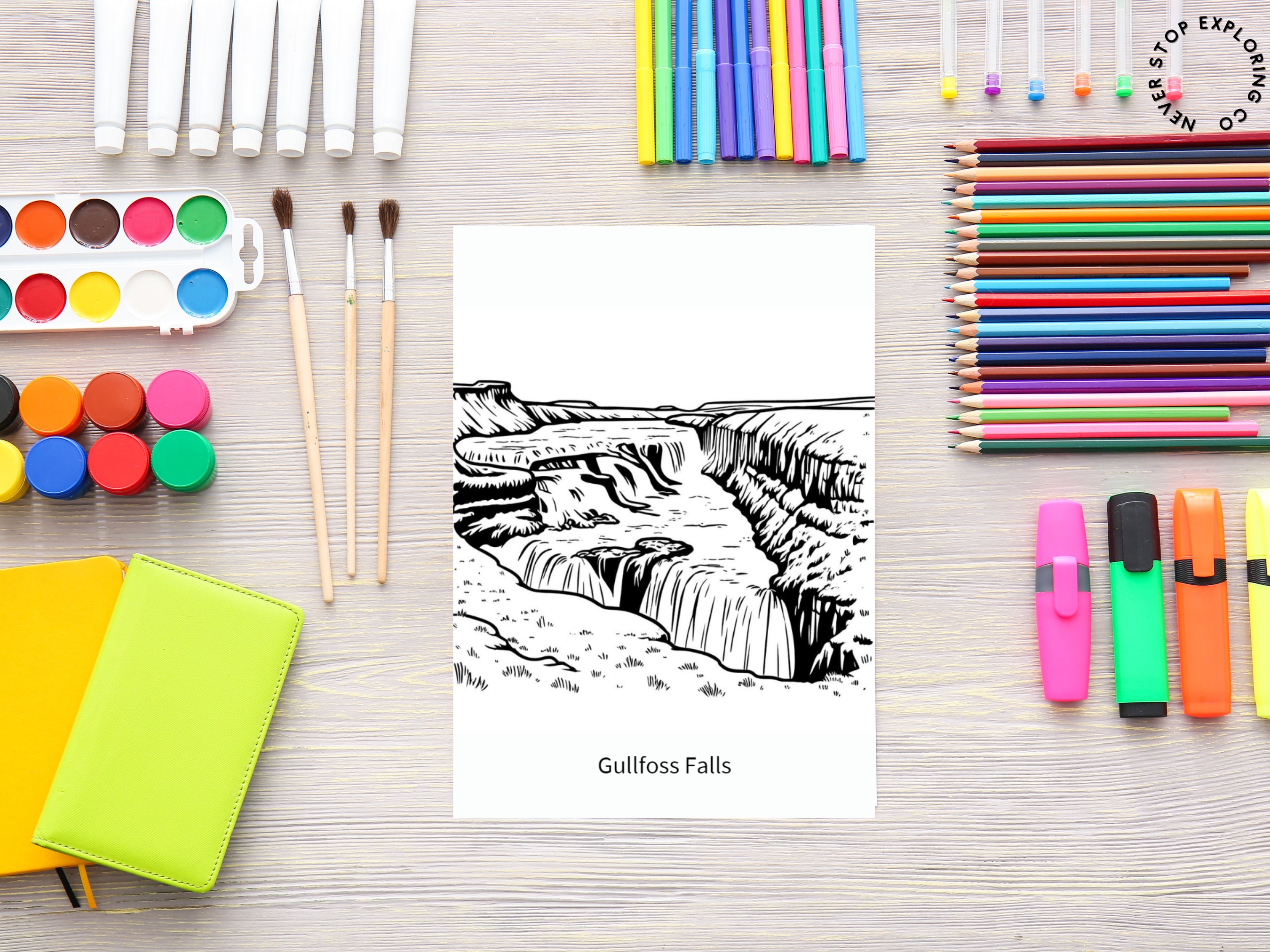 Iconic Iceland Kids Printable Colouring Pages. Colouring Book. Kids ...