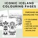 Iconic Iceland Kids Printable Colouring Pages. Colouring Book. Kids ...
