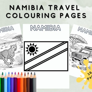 Printable Namibia Colouring Pages for Kids. Colouring Book. Kids Travel ...