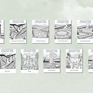 Yellowstone National Park Printable Colouring Pages for Kids. Colouring ...
