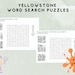 Yellowstone National Park Word Search Puzzles for Kids. 4 Printable ...