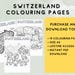 Printable Switzerland Colouring Pages for Kids. Colouring Book. Kids ...