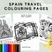 Spain Travel Printable Colouring Pages for Kids. Colouring Book. Kids ...