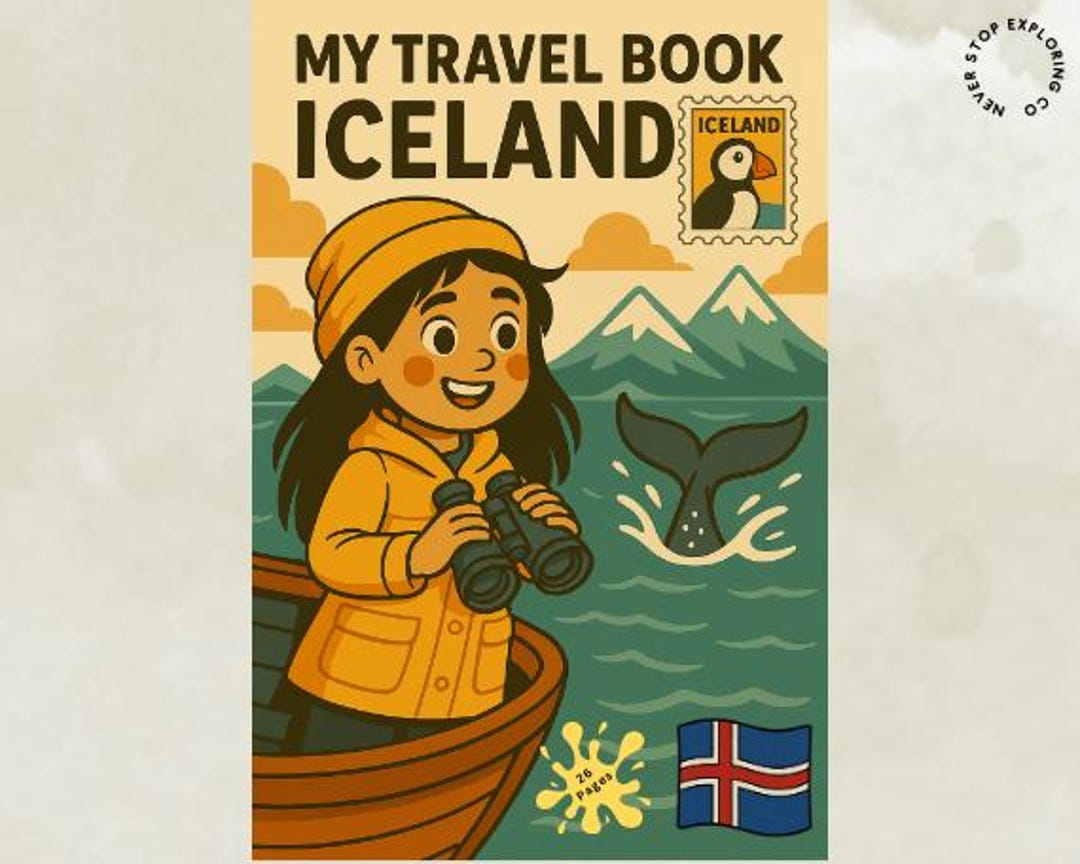 Iceland Travel Activities for Kids | Printable Pages With Colouring ...