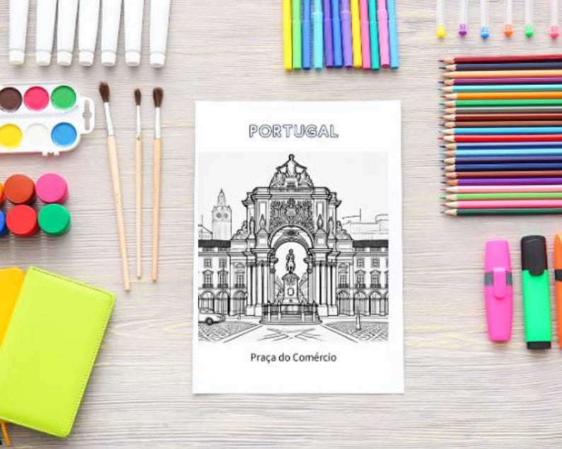 Portugal Colouring Pages for Kids | Printable Travel Activities ...