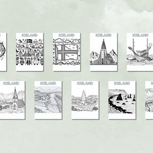 Printable Iceland Colouring Pages for Kids. Colouring Book. Kids Travel ...