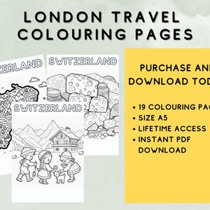 Printable Switzerland Colouring Pages for Kids. Colouring Book. Kids ...