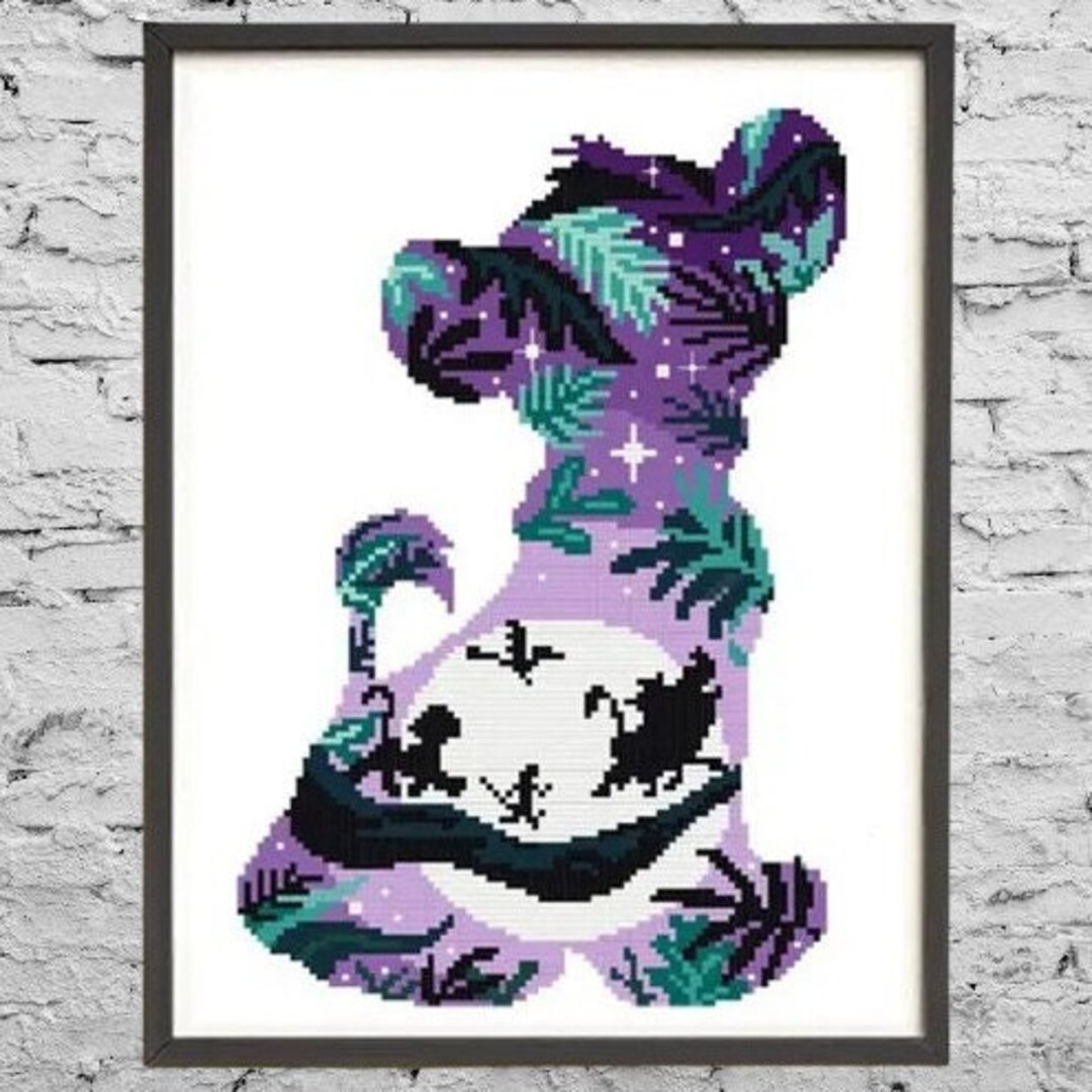 Timon and Pumbaa Cross Stitch Kits Needlework Counted Kits Embroidery ...