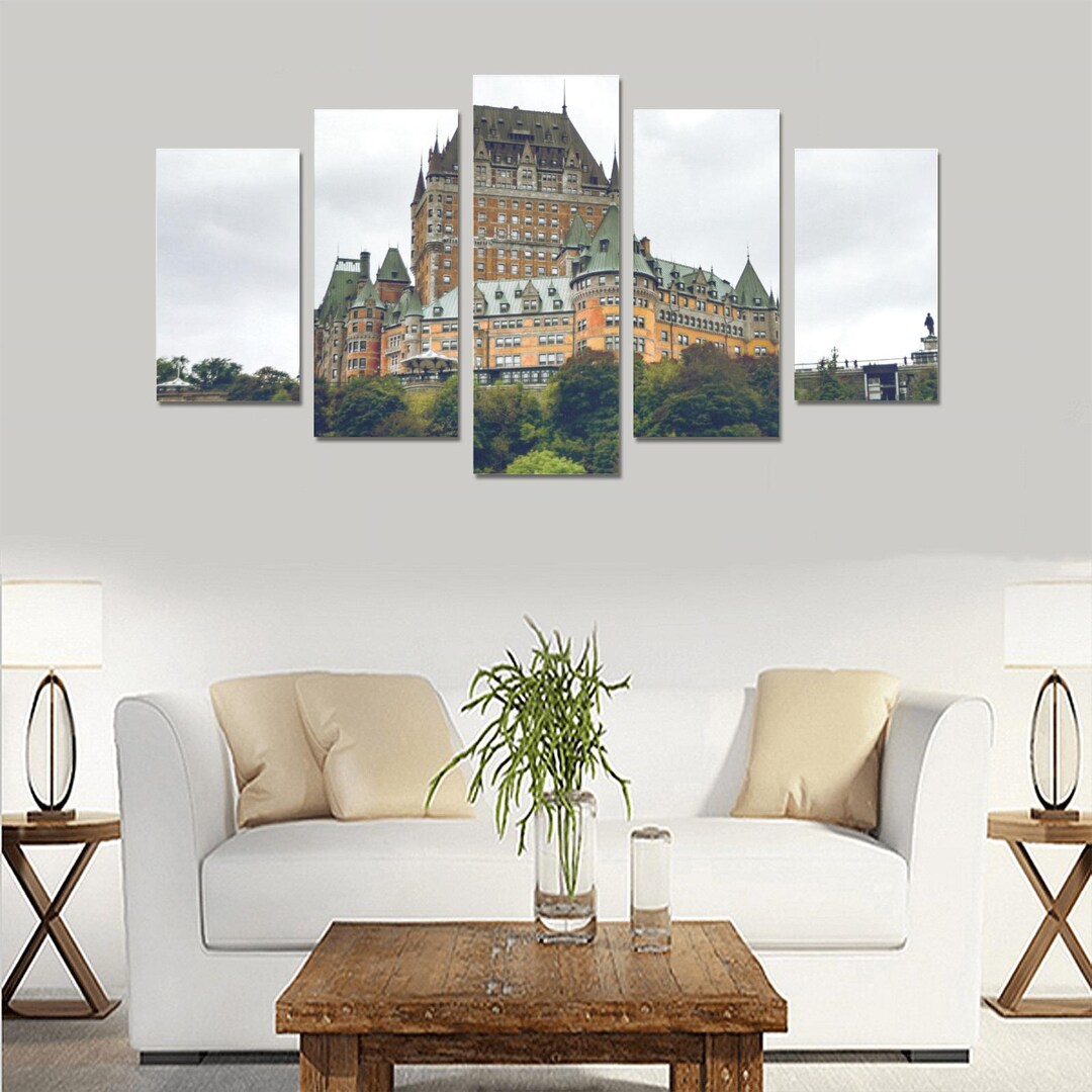 Wall Art of Chateau Frontenac by Day. HD Print on Canvas Without Frame ...