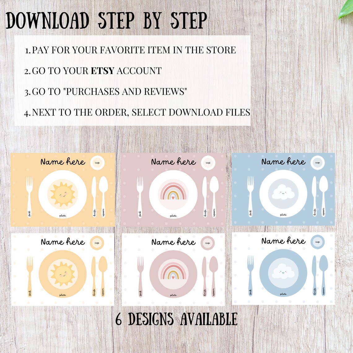 Personalized Name Montessori Educational Placemat Canva Template ...