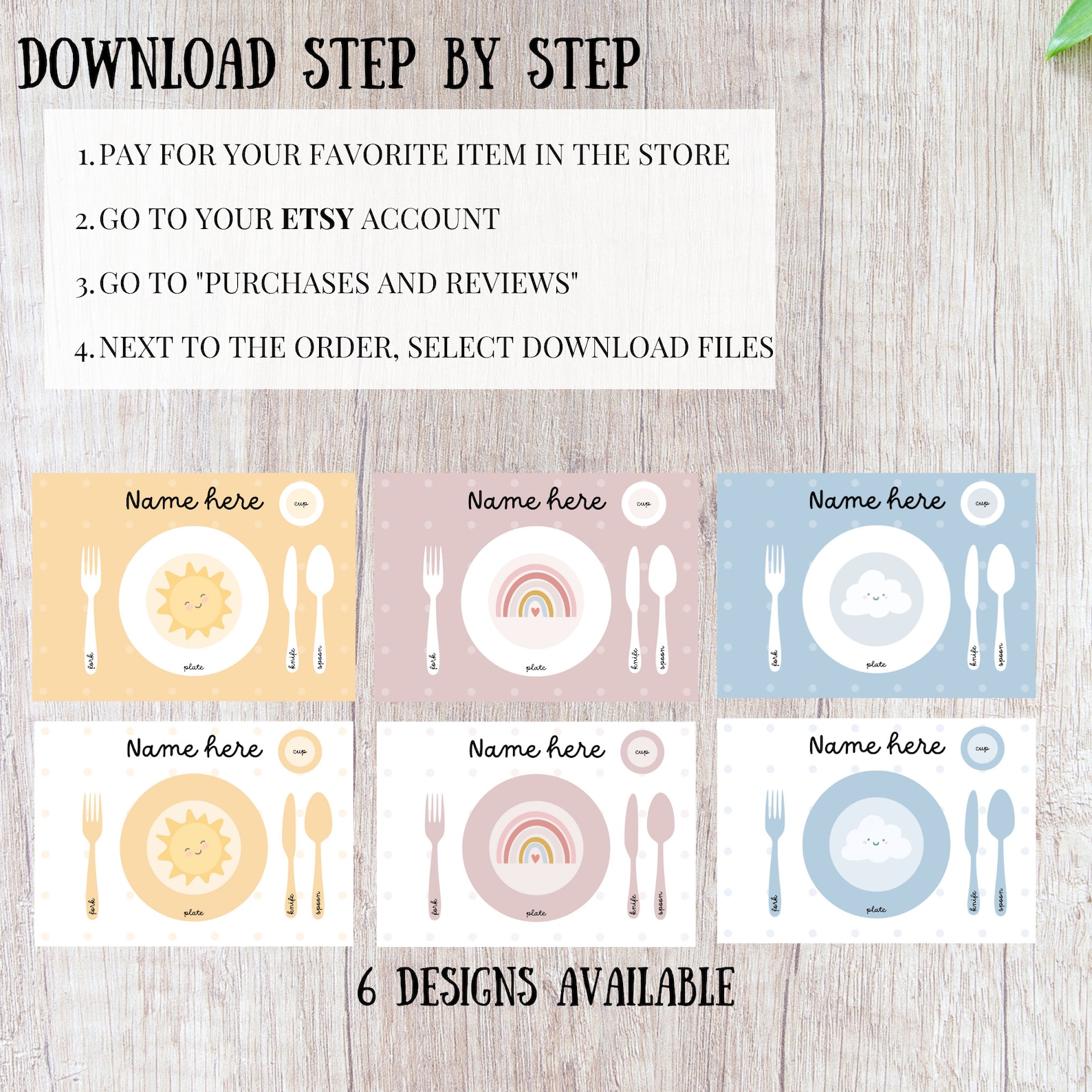 Personalized Name Montessori Educational Placemat Canva Template ...