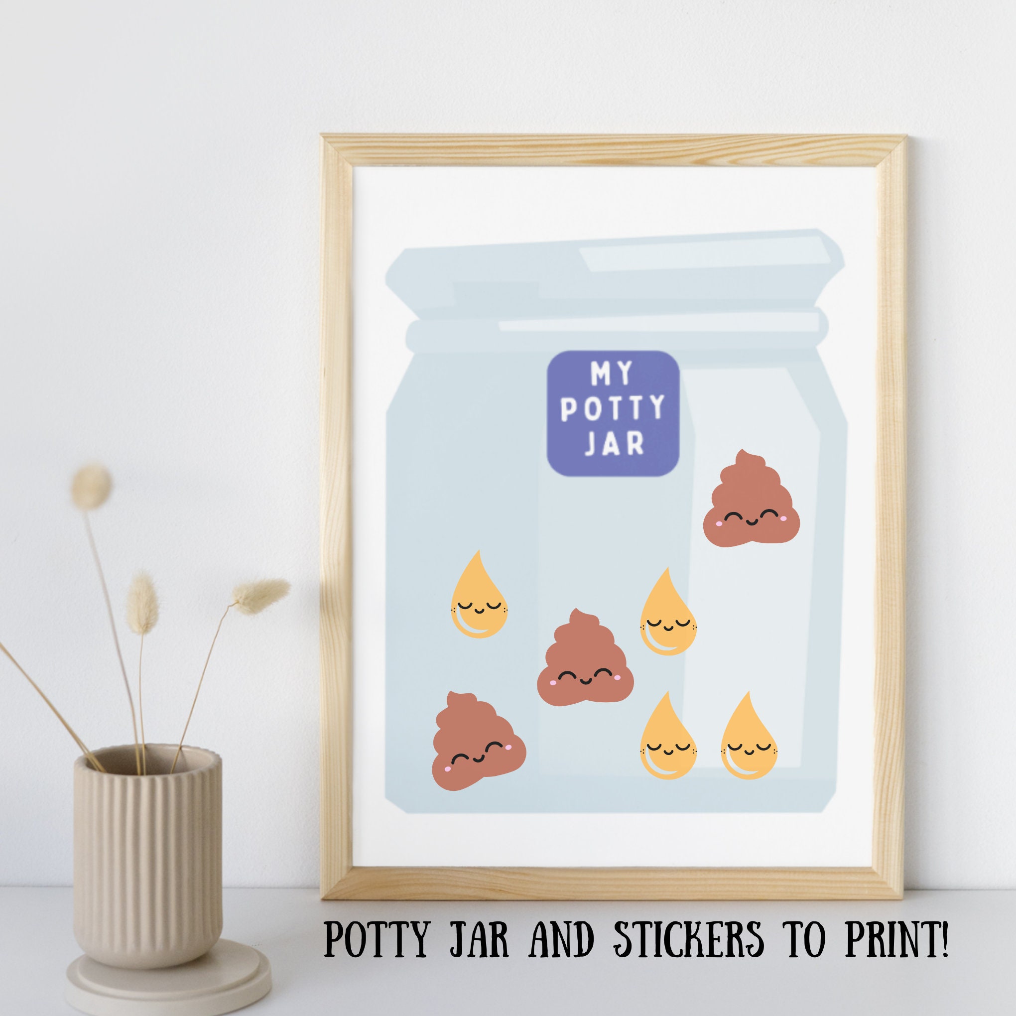 Editable Potty Training Chart Potty Jar Potty Routine Potty Chart Potty ...