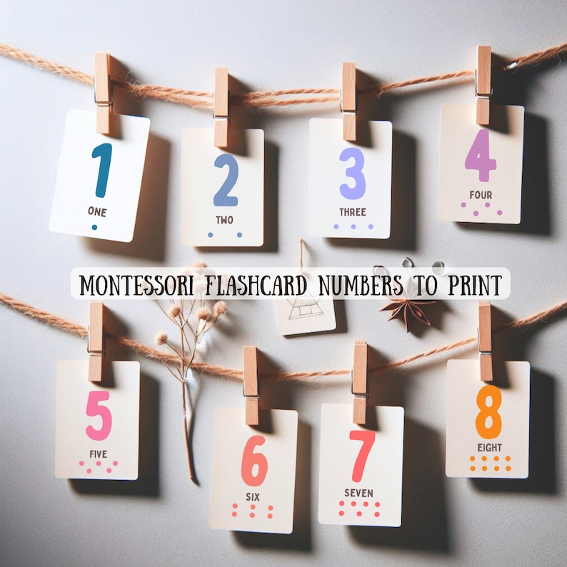 Flashcards Numbers Numbers Flash Cards Preschool Counting Flash Cards ...