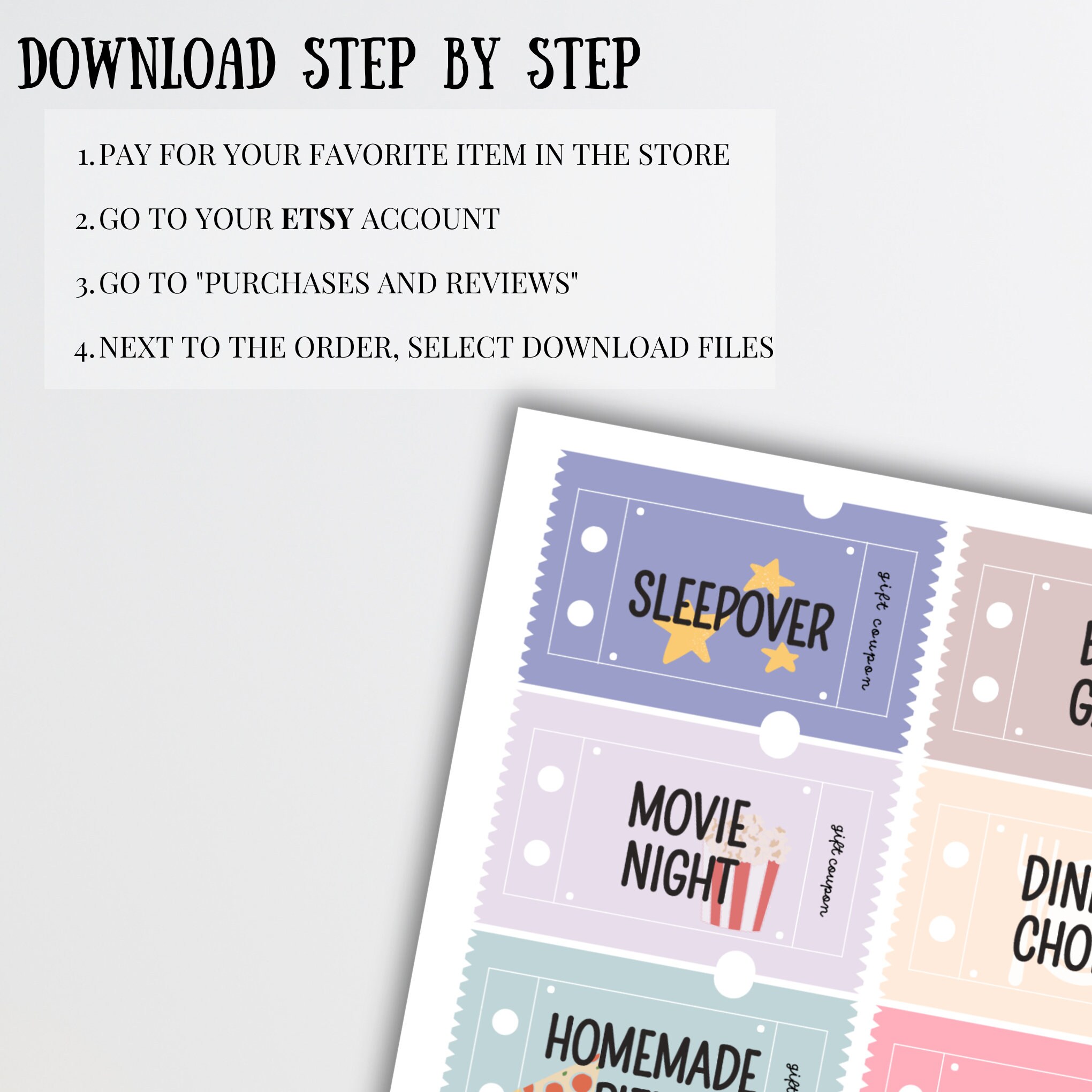 Editable Coupon Book for Kids Canva Template Printable Reward Card ...