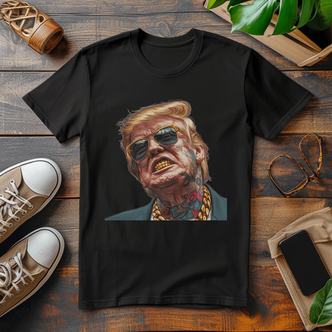 Donald Trump MAGA Shirt, Gangsta Tattoo, Conservative Republican Tee ...