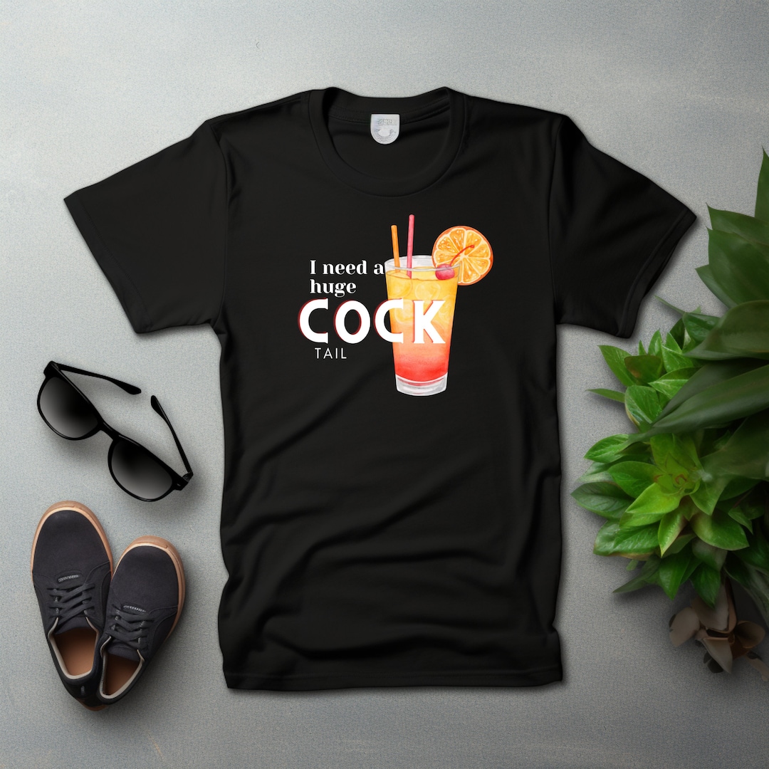 Funny Bartender Shirt, I Need a Huge Cocktail, Funny Shirts, Funny Tee ...