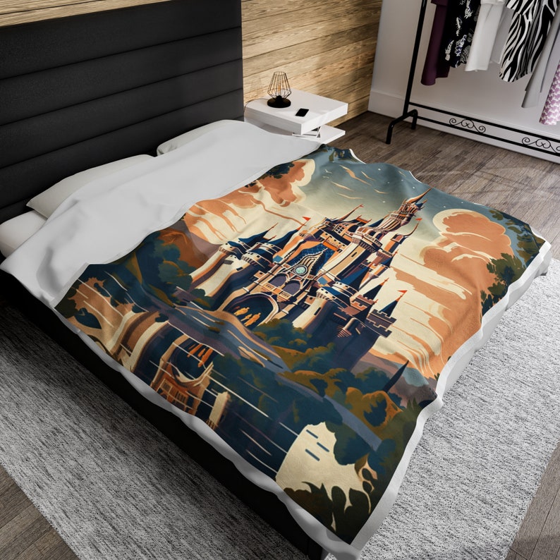 Magic Kingdom Castle Throw Blanket Cinderella Castle Blanket - Etsy
