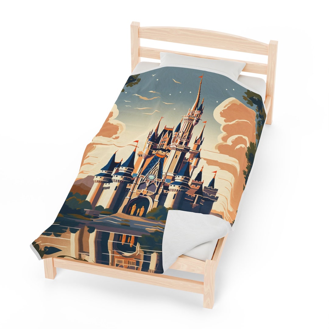 Magic Kingdom Castle Throw Blanket Cinderella Castle Blanket - Etsy