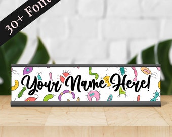 Book Club Custom Desk Nameplate Personalized Desk Name Plate for Office ...