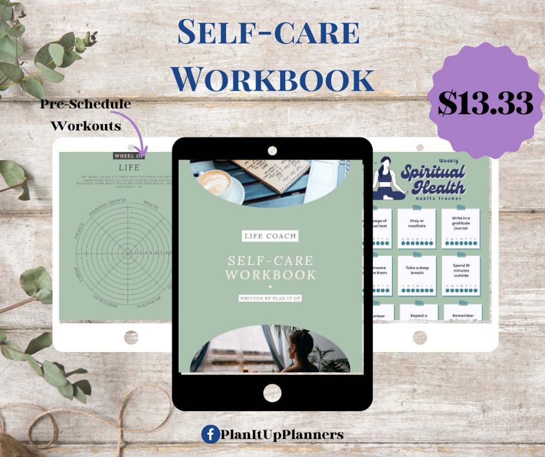 Self-care Workbook Self-care Wellness & Balance, Digital, Ipad, Tablet ...
