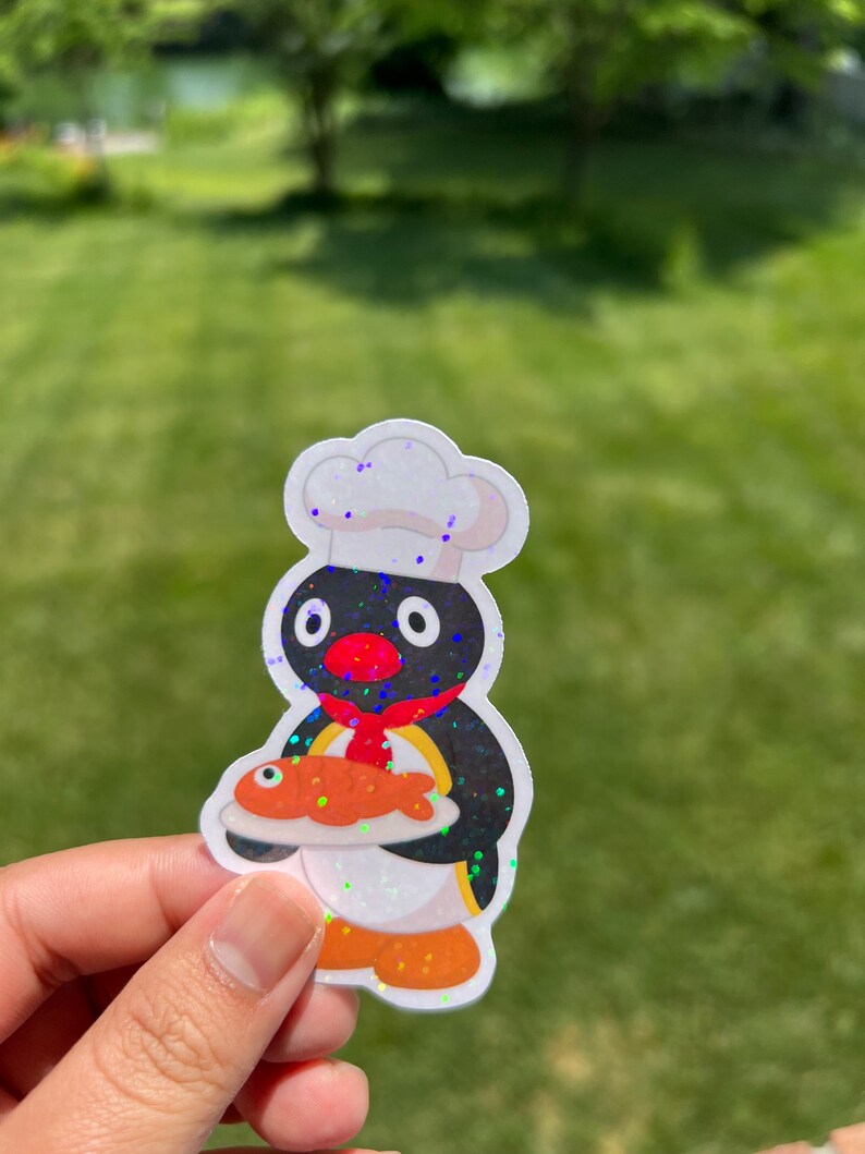 Pingu Cute Stickers 5 Pcs - Etsy